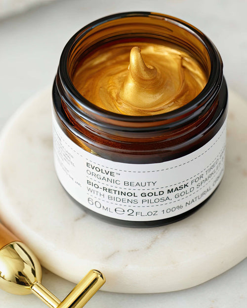 Evolve Organic Beauty Bio-Retinol Gold Mask - Clean, Natural Face Mask ...