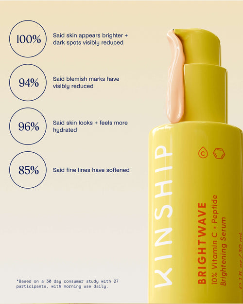 Brightwave 10% Vitamin C + Peptide Brightening Serum – Credo