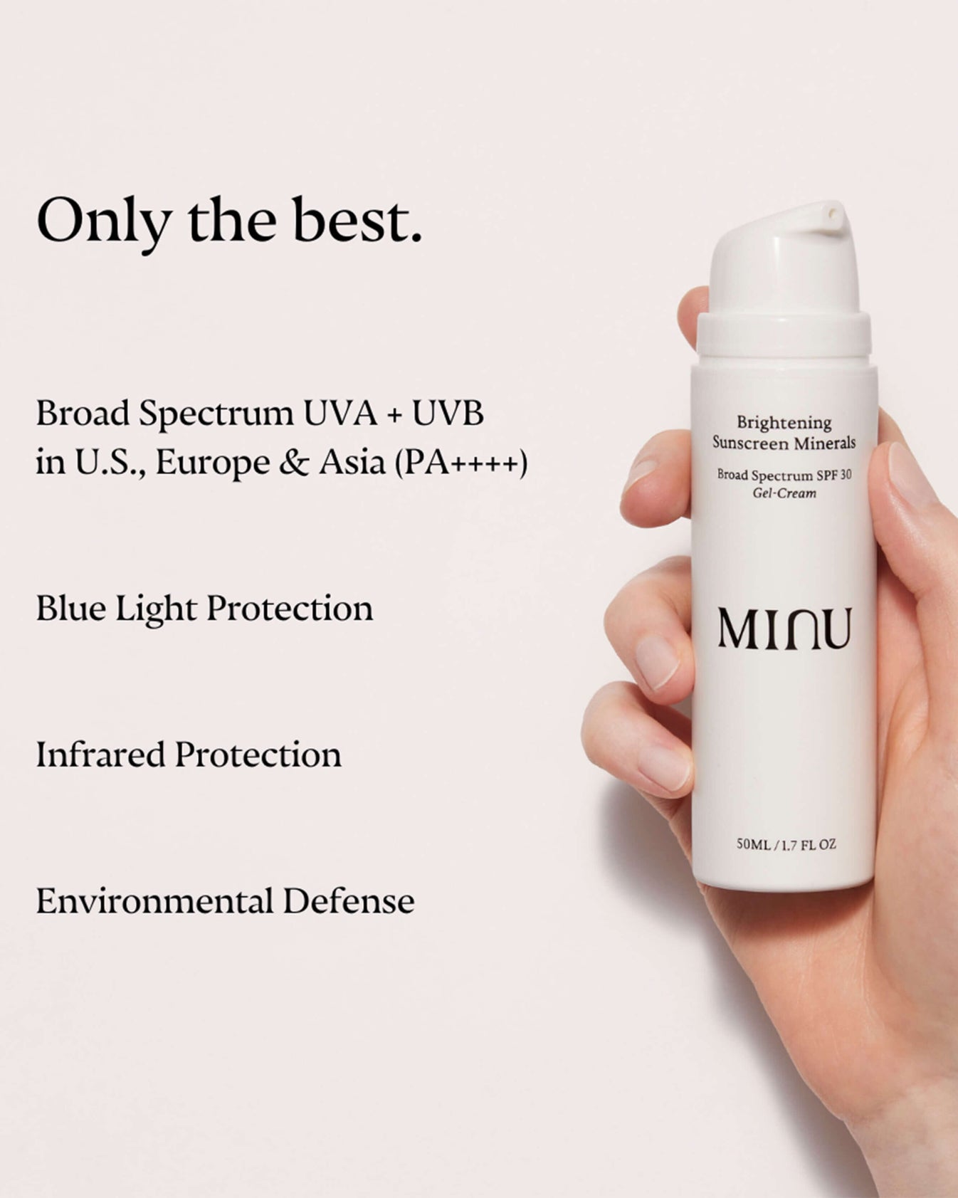 Brightening Sunscreen Minerals Broad Spectrum SPF 30 Gel-Cream – Credo