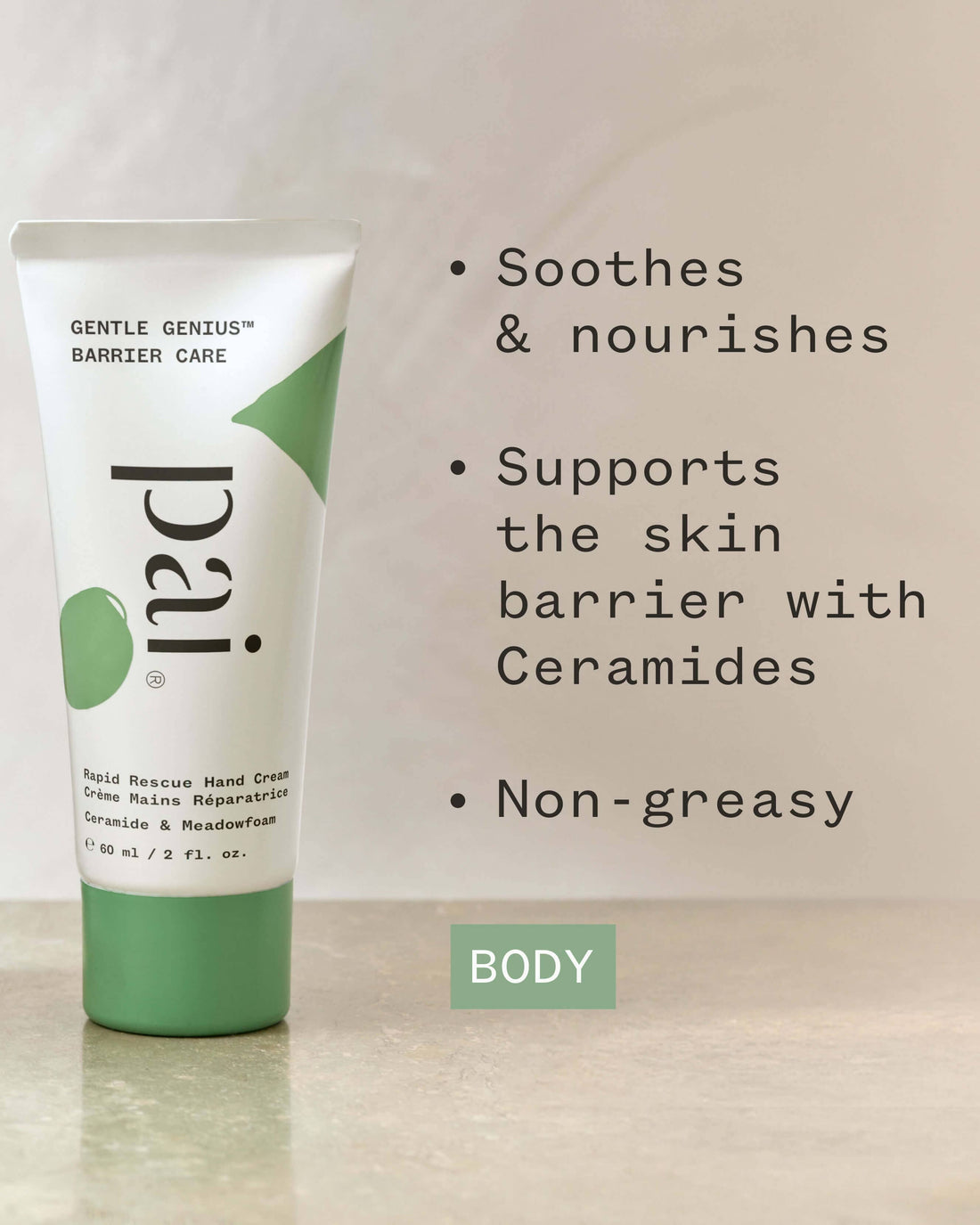 GENTLE GENIUS™ Barrier Care Rapid Rescue Hand Cream – Credo