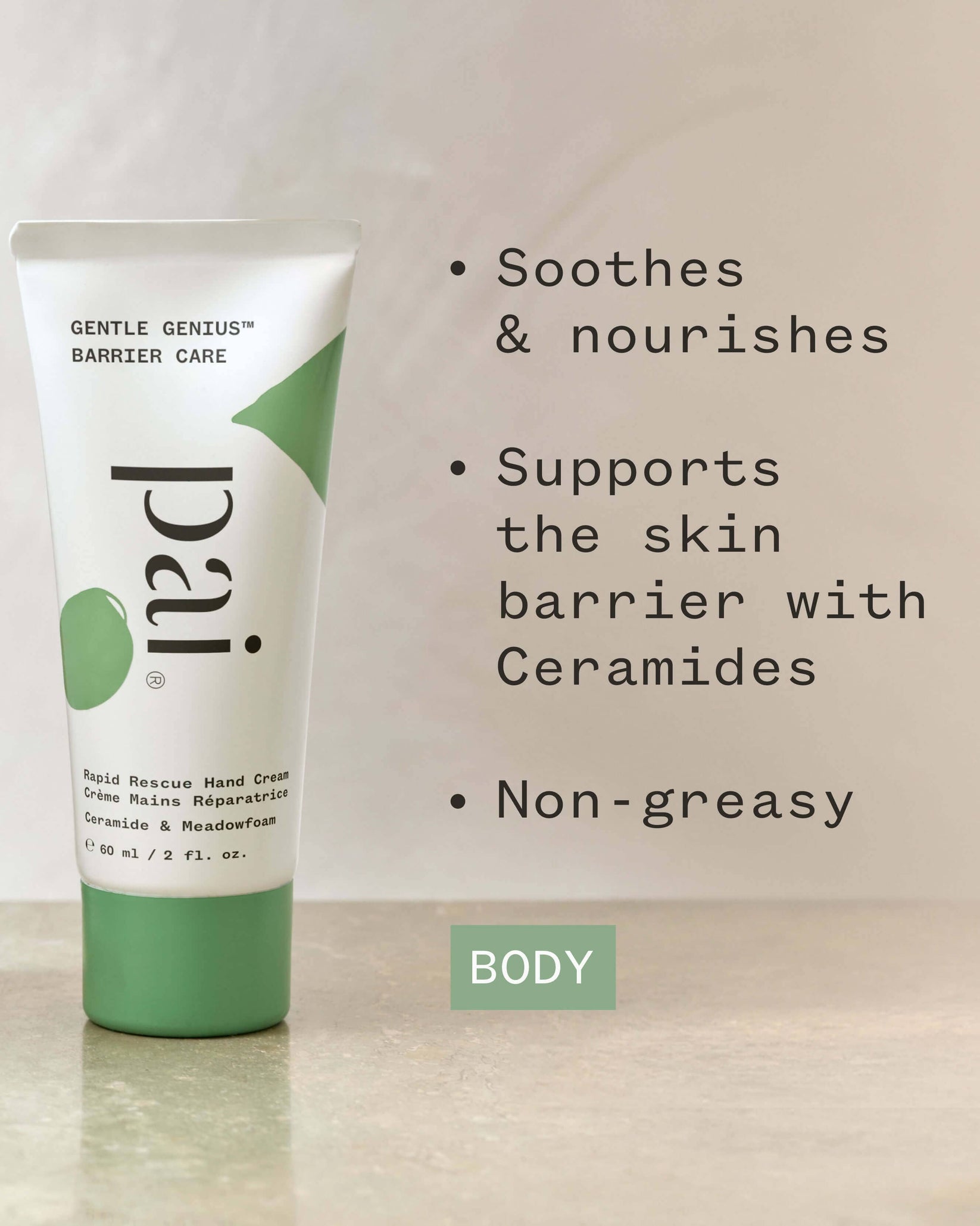 GENTLE GENIUS™ Barrier Care Rapid Rescue Hand Cream – Credo