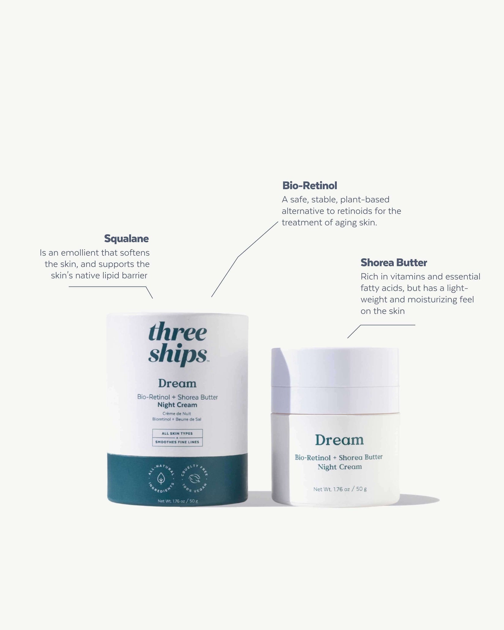 Dream Bio-Retinol + Shorea Butter Night Cream – Credo